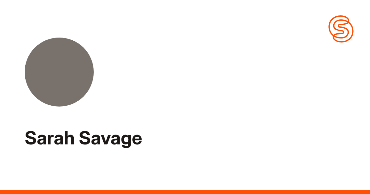 Sarah Savage